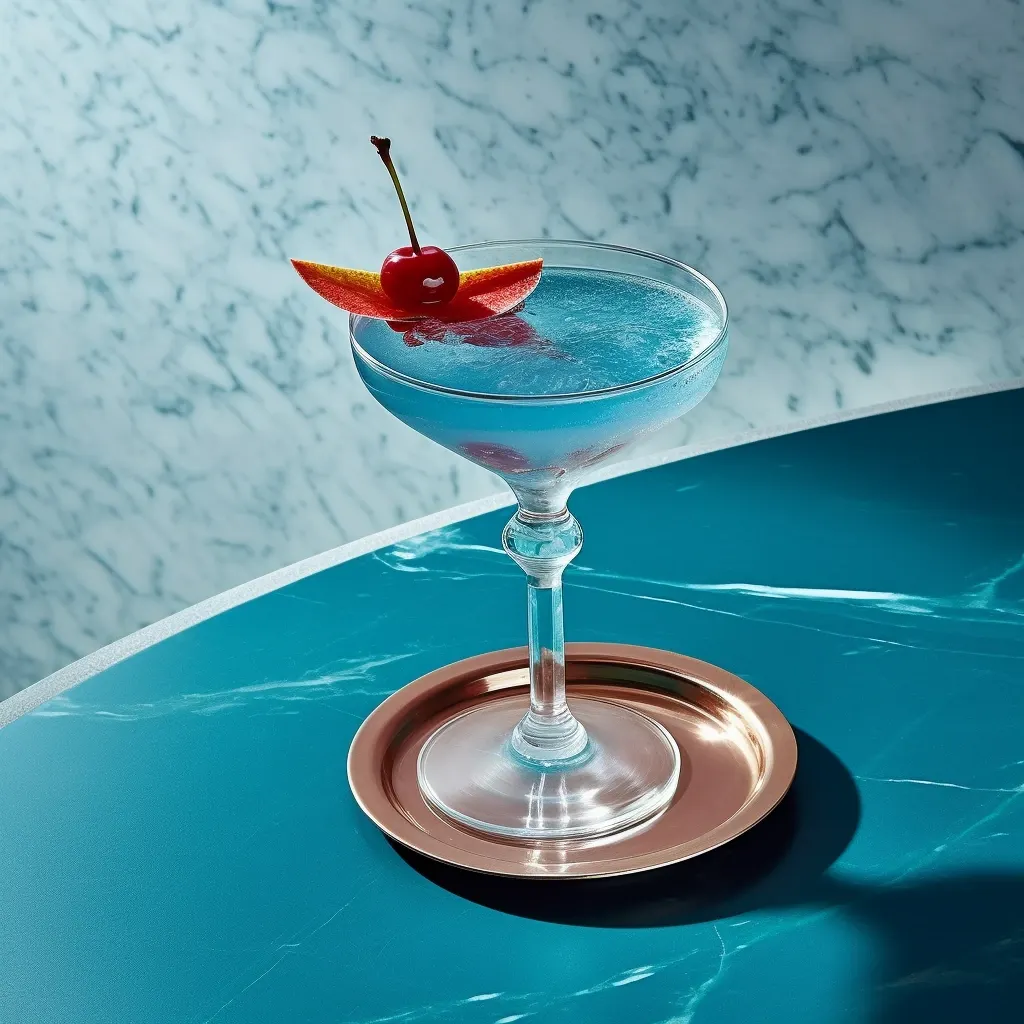 Blue Lady Cocktail Recipe – An Elegant Gin Sour | drimaco